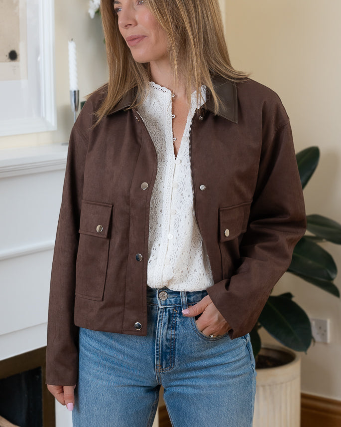 Brown Terry jacket – ISABELLAS CLOTHING
